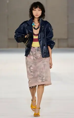 Dries Van Noten Sarona Printed Midi Skirt