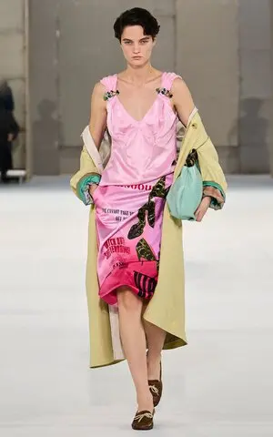Dries Van Noten Solo Asymmetric Midi Skirt
