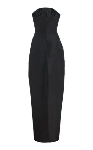 Oscar De La Renta Edelweiss Embroidered Gown