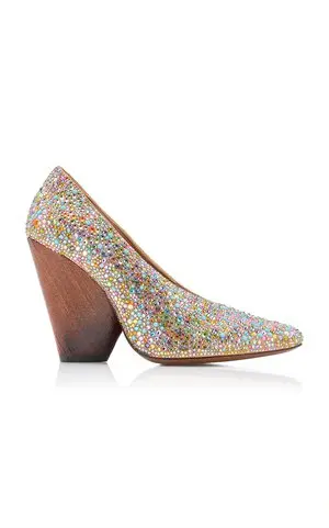 Dries Van Noten Embellished Leather Pumps