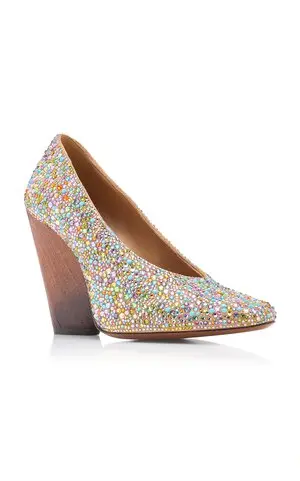 Dries Van Noten Embellished Leather Pumps
