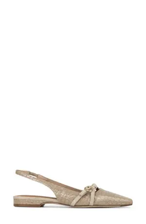 DONALD PLINER Darcelle Pointed Toe Slingback Flat - Praline