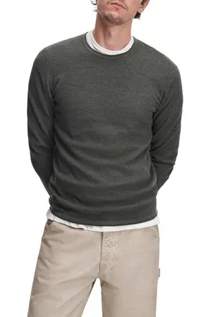 Rag & Bone Brooks Wool Crewneck Sweater - Army