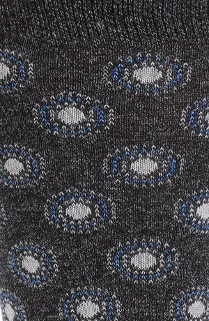 Bugatchi Mercerized Cotton Blend Dress Socks - Black