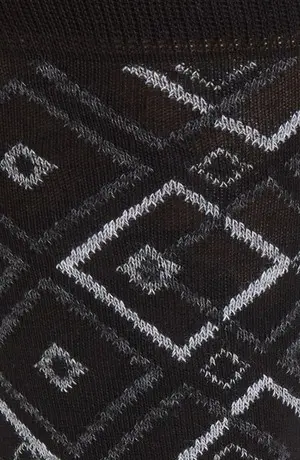 Bugatchi Mercerized Cotton Blend Dress Socks - Black