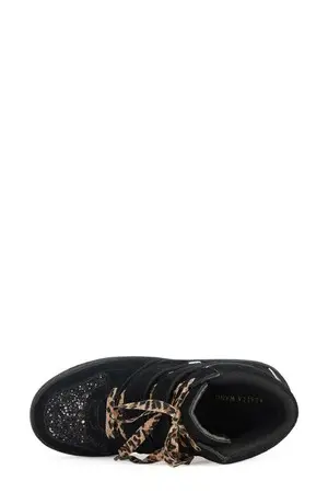 AZALEA WANG Jojo Faux Leather Wedge Sneaker