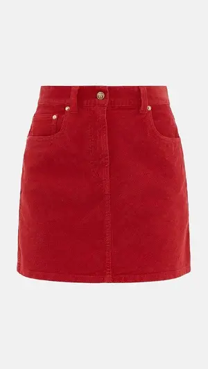 Versace Velvet Corduroy Skirt