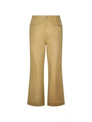 ROY ROGER'S Workwear Logo-patch Trousers - Neutrals