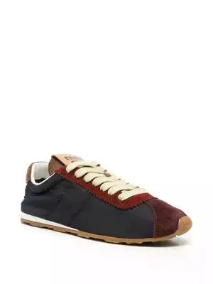 Miu Miu Plume Suede-trim Panelled Sneakers