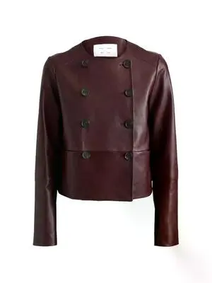 Proenza Schouler White Label Courtney Leather Jacket - Red