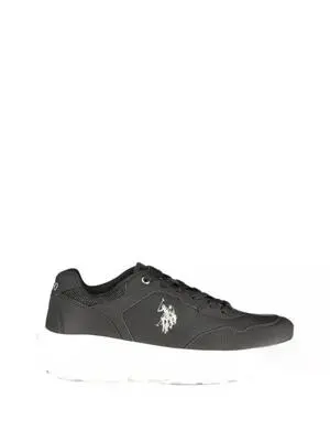 U.s. Polo Assn. Logo-print Chunky Sneakers - Black