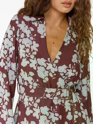 PALM. NOOSA Quieta Floral-print Wrap Mini Dress