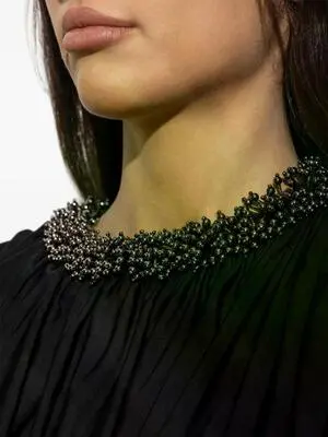 SELF-PORTRAIT Jersey Asymmetric Sleeve Top
