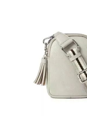 OSPREY LONDON Tassel-detail Grained-leather Shoulder Bag
