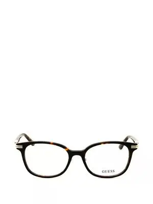 Guess Tortoiseshell-effect Round-frame Glasses - Brown