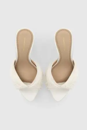 Victoria Beckham Harlow Open Toe Mule 100 Embroidery