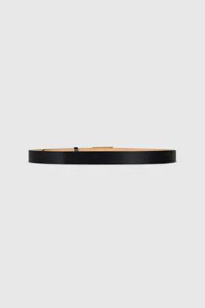 Victoria Beckham Portofino Guilloché Belt 25mm Shiny Leather