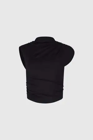 Victoria Beckham Gathered Top Black