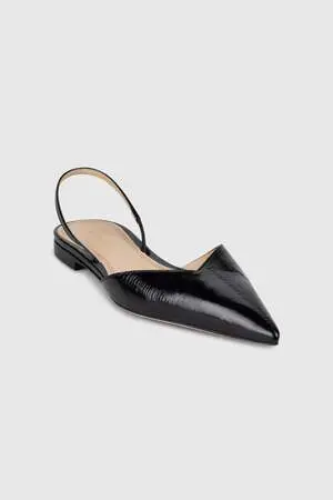 Victoria Beckham Angle Halter Back Flat Nappa Leather - Black