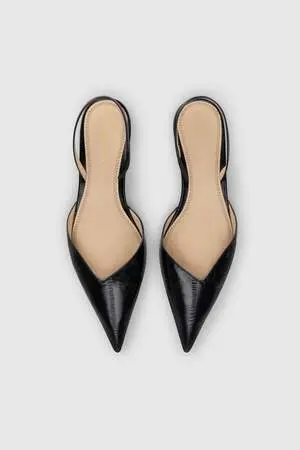 Victoria Beckham Angle Halter Back Flat Nappa Leather