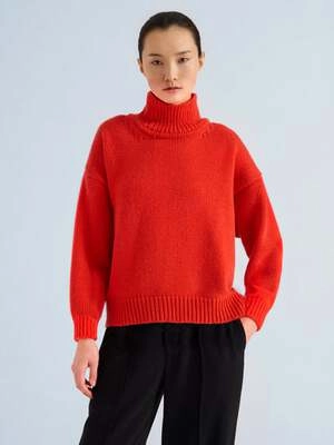 Proenza Schouler Oren Turtleneck - Flame