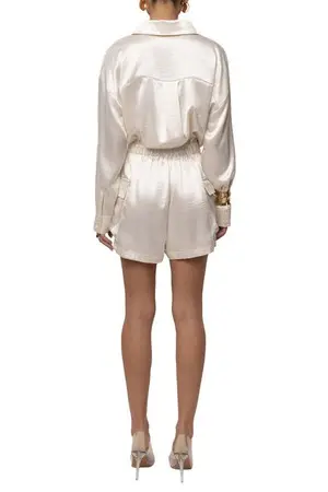 JLUXLABEL City Shine Metallic Romper