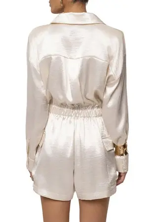 JLUXLABEL City Shine Metallic Romper