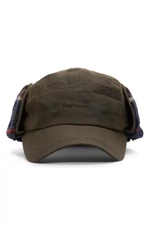 Barbour Lonnen Waxed Cotton Carpenter Cap