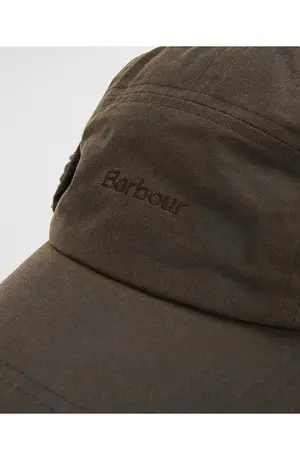 Barbour Lonnen Waxed Cotton Carpenter Cap