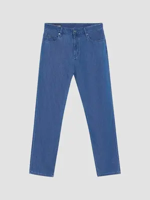 Emporio Armani Straight-leg Jeans - Medium Blue