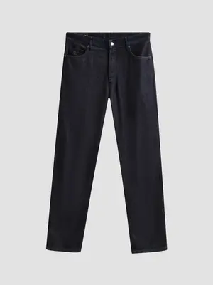Emporio Armani Straight-leg Jeans - Solid Medium Blue