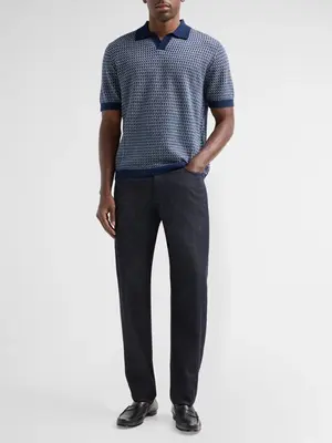Emporio Armani Straight-leg Jeans - Solid Medium Blue