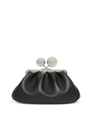 Max Mara Pasticcino Leather Convertible Crossbody