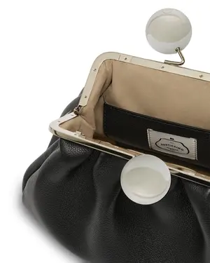 Max Mara Pasticcino Leather Convertible Crossbody