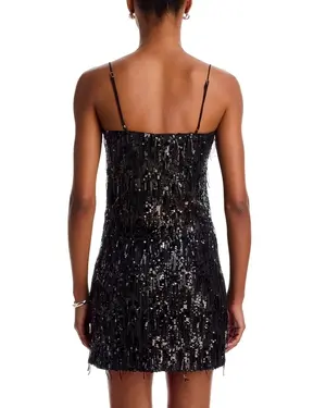 Generation Love Norma Sequin Fringe Cropped Top