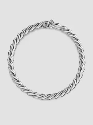 David Yurman Sculpted Cable Chain Bracelet In Sterling 5.7mm