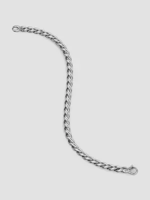 David Yurman Sculpted Cable Chain Bracelet In Sterling 5.7mm