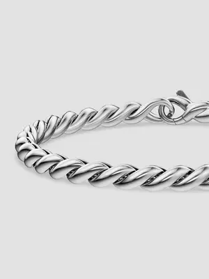 David Yurman Sculpted Cable Chain Bracelet In Sterling 5.7mm