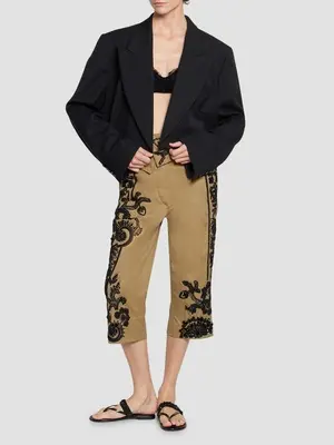 Dries Van Noten Bosea Wool Gabardine Jacket