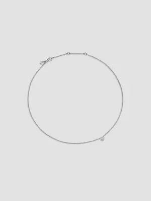 David Yurman Petite Starburst Station Necklace In Sterling With Diamonds, 7mm