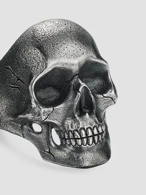 David Yurman Meto Mori Skull Ring In Sterling 30.5mm