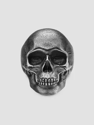 David Yurman Meto Mori Skull Ring In Sterling 30.5mm