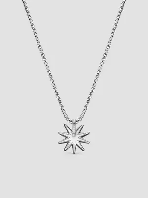 David Yurman Starburst Station Necklace In Sterling Silver