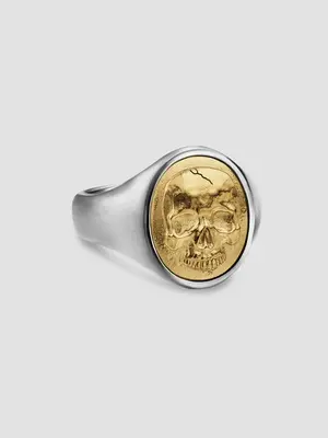David Yurman Meto Mori Skull Ring In Sterling - Silver