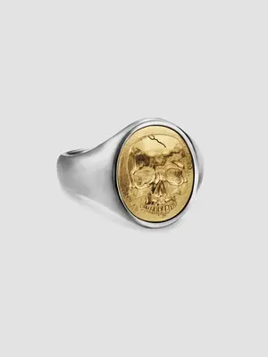 David Yurman Meto Mori Skull Ring In Sterling - Silver