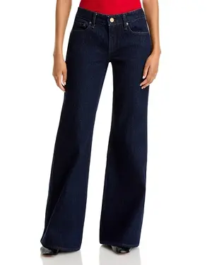 Rag & Bone Josie Cotton Low Rise Flare Jeans - Darkrinse
