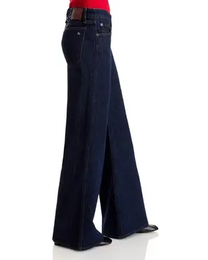 Rag & Bone Josie Cotton Low Rise Flare Jeans - Darkrinse