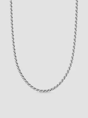 David Yurman Sculpted Cable Chain Necklace In Sterling 3.7mm - Silver