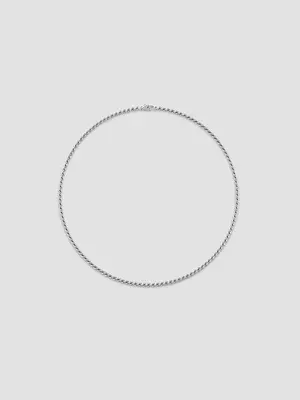 David Yurman Sculpted Cable Chain Necklace In Sterling 3.7mm