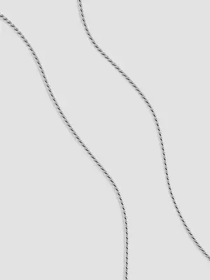 David Yurman Sculpted Cable Chain Necklace In Sterling 2.7mm
